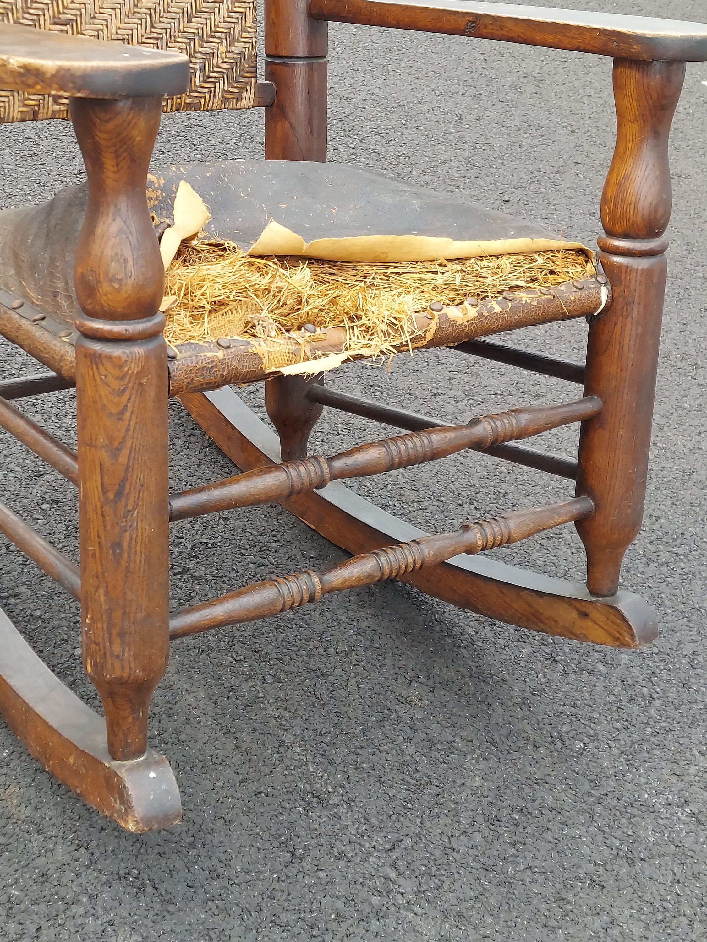 Large Victorian Acorn Rocker for Porch or Parlor - Etsy