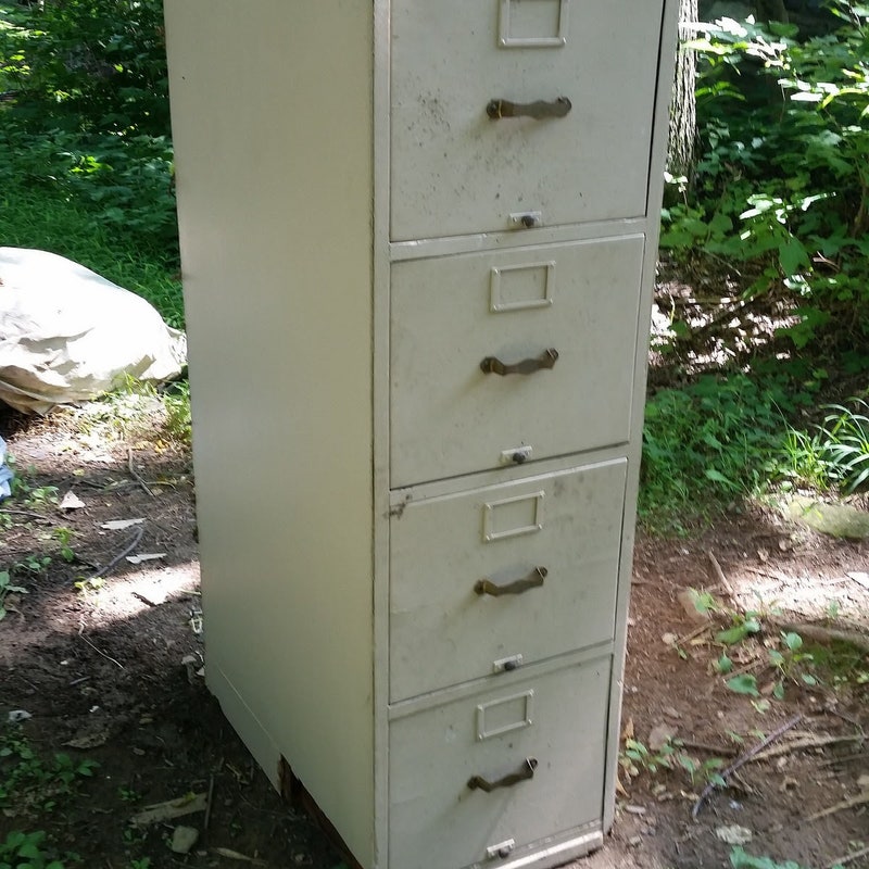 Antique Metal File Drawers - Etsy