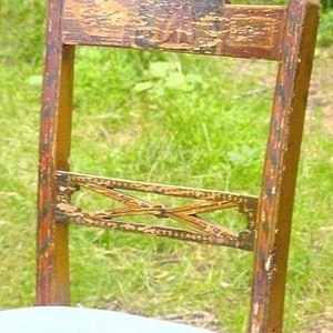 Sheraton Fancy Chair Stenciled Antique Early 19th Century Shipping or ...