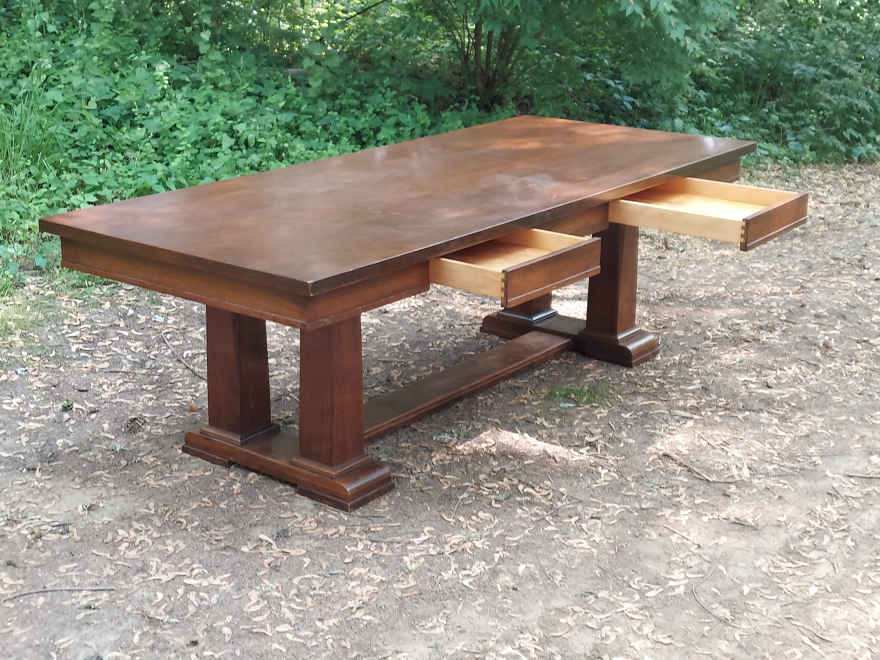 Craftsman Library or Conference Table Dining or Farm Table 8 Ft Pick up ...