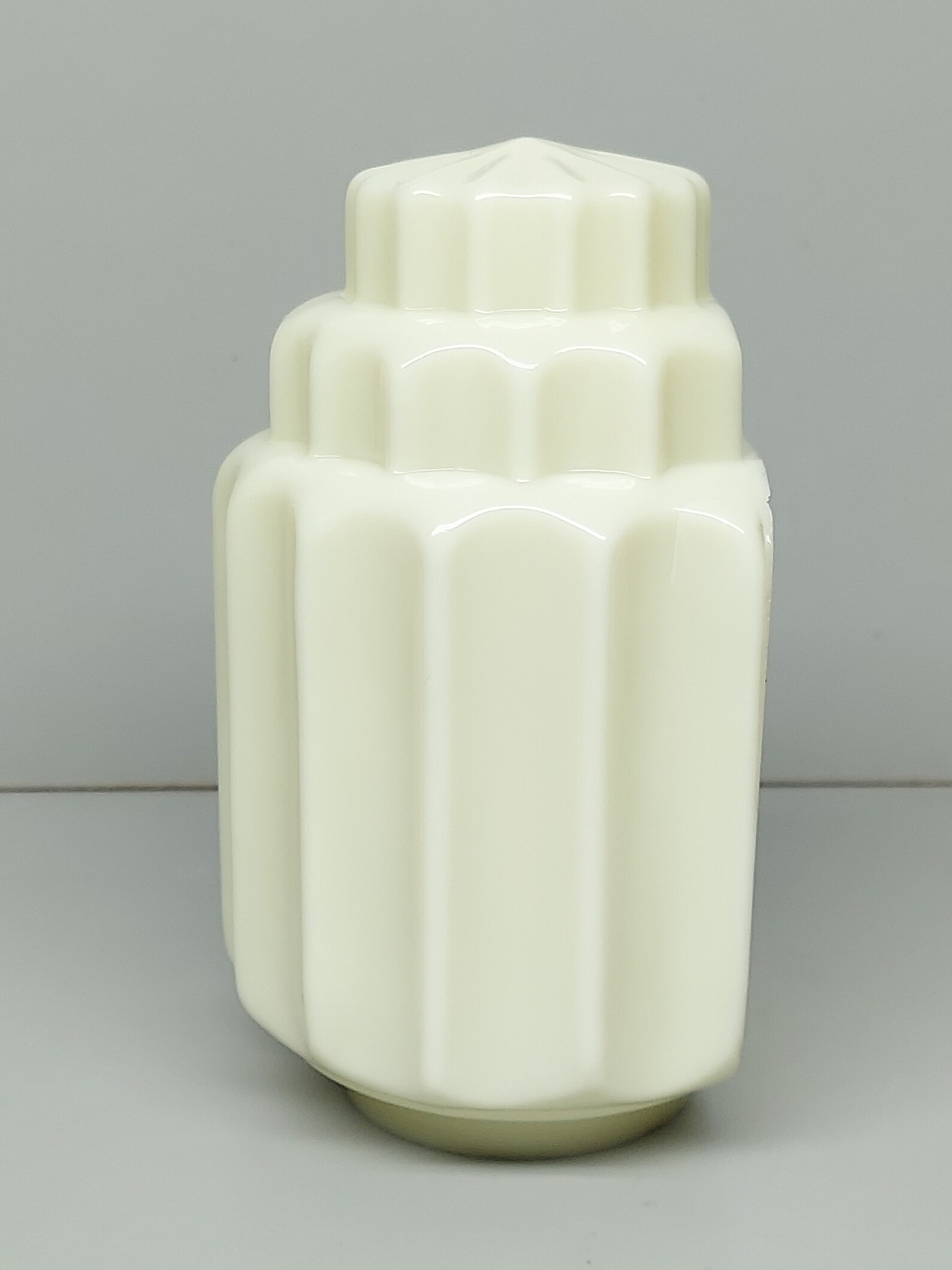 Uranium Custard Glass Art Deco Skyscraper Wall Sconce Globe Efcolite - Etsy