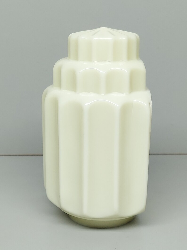 Uranium Custard Glass Art Deco Skyscraper Wall Sconce Globe Efcolite - Etsy