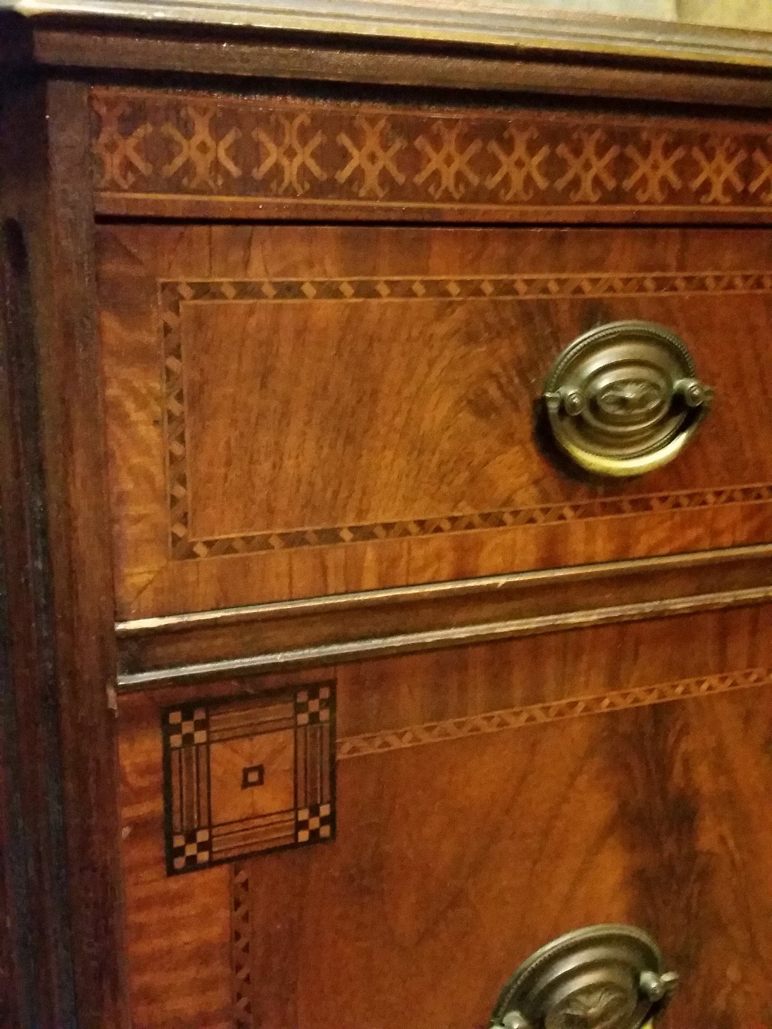 New York Sample Furniture Co INLAID Mahogany Bedroom Set Dresser Chest ...