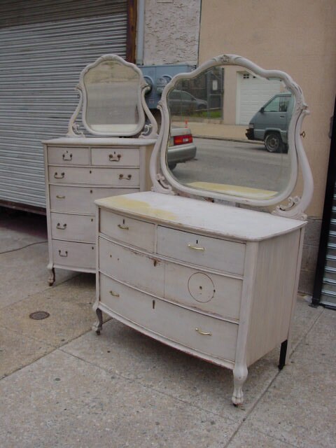 Claw Foot Bow Front Edwardian Mahogany High & Low Dressers - Etsy