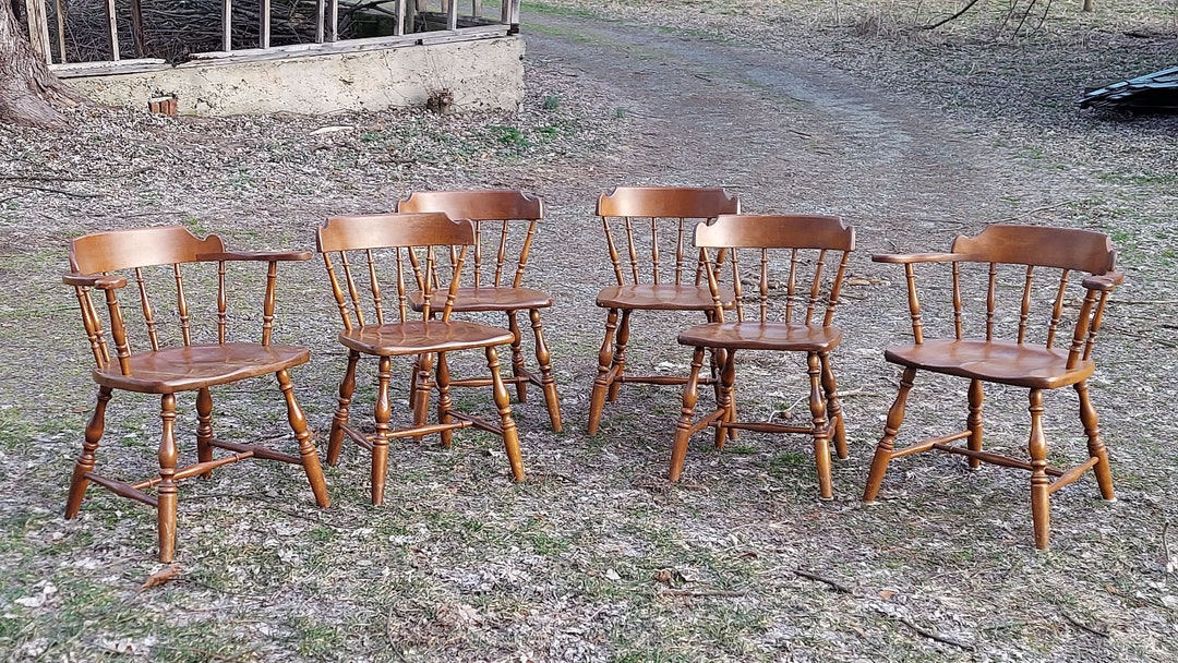 Temple Stuart Rockport Maple Windsor Dining or Kitchen Chairs PICKUP - Etsy
