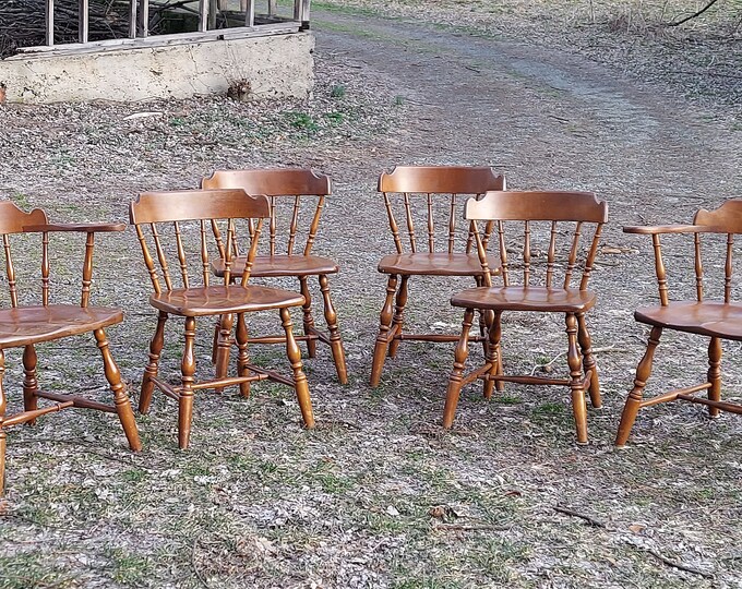 Temple Stuart Rockport Maple Windsor Dining or Kitchen Chairs PICKUP - Etsy