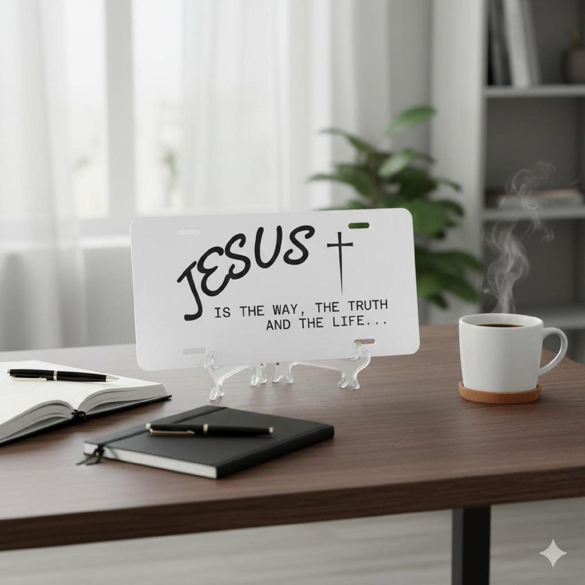 Religious Plate Jesus is the Way Metal Vanity License Plate for Car or ...