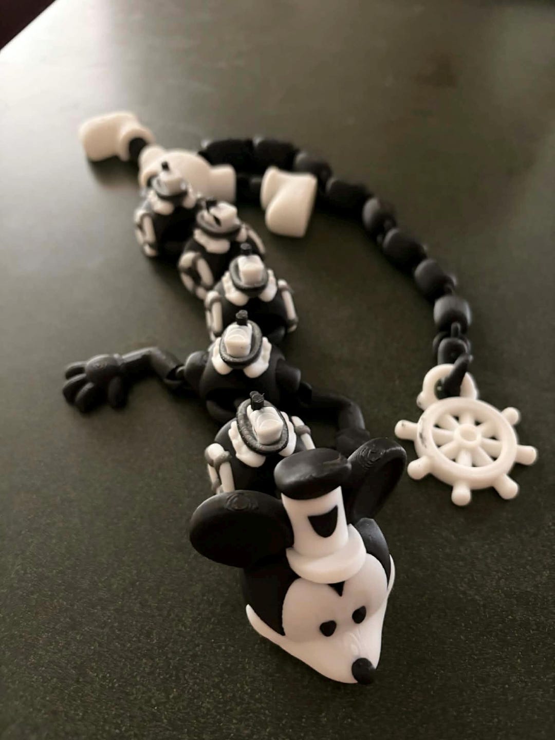 3D Printed Steamboat Willie Style Dragon - Cartoon Fantasy Dragon, Desk ...