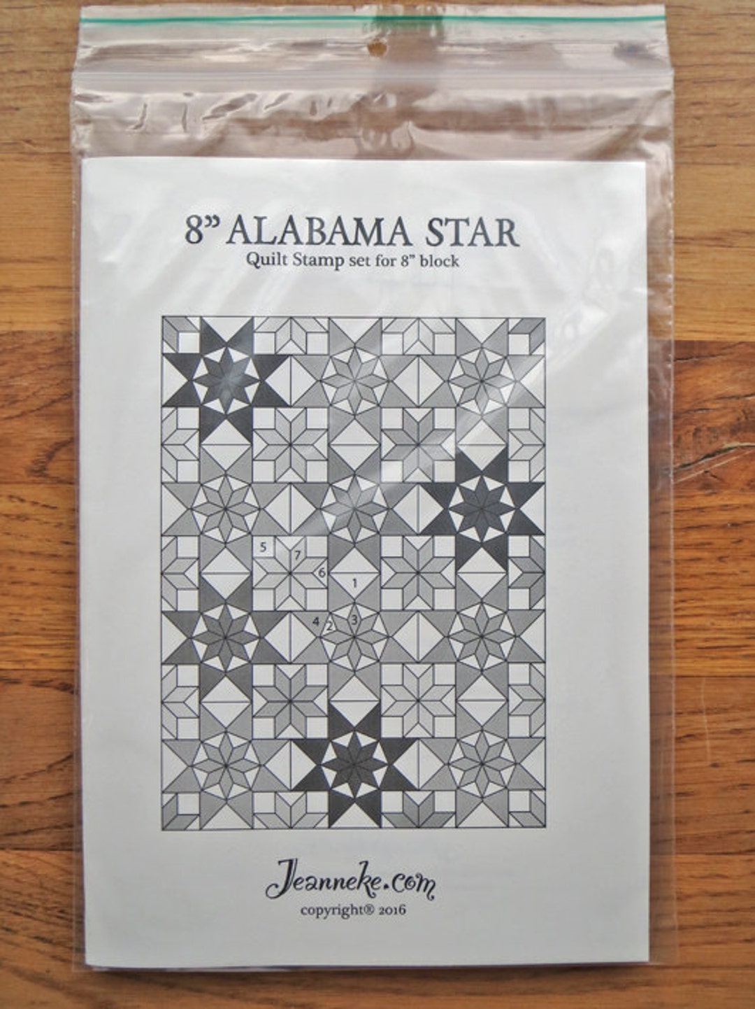 8" ALABAMA STAR Quilt Stamp Set (only Rubbers) - Etsy