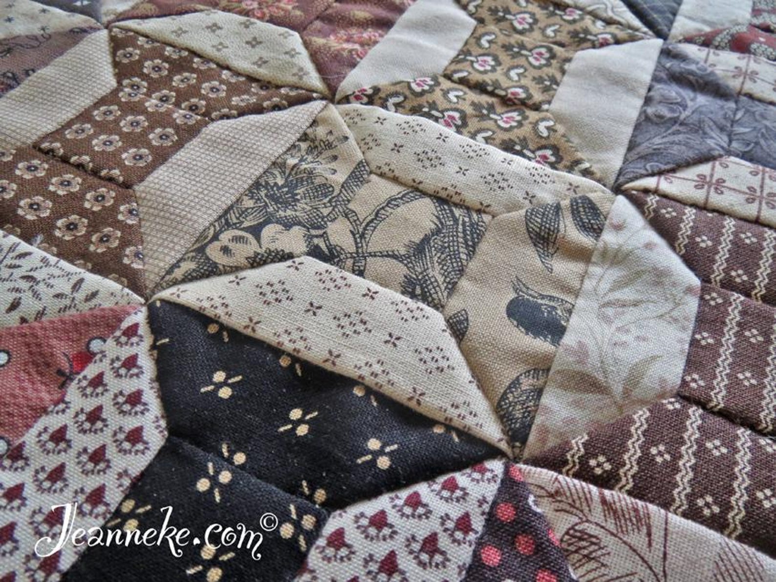 Spool + Broken Dishes Quilt Stamp Set / Klosje + Zandloper Quilt ...