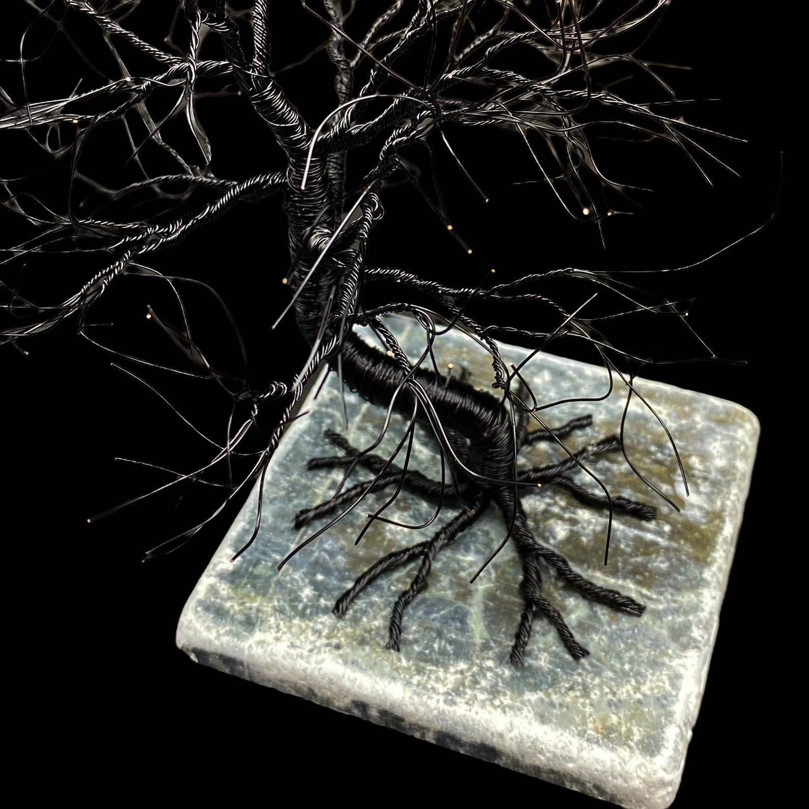 Black Tree Sculpture Black Trail Tree Prayer Tree Tree - Etsy