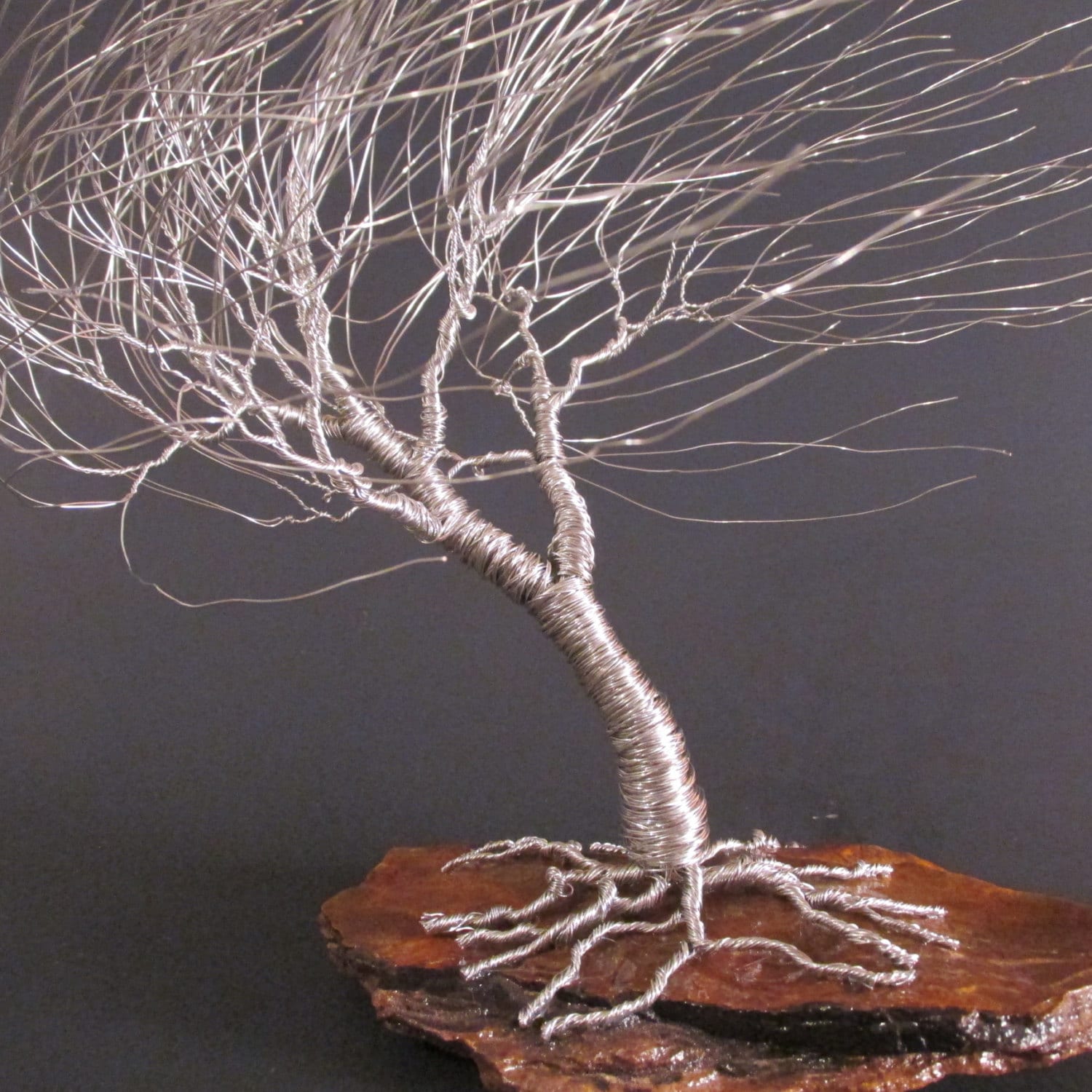 Silver 25 Anniversary Tree Sculpture 25th Silver Anniversary - Etsy