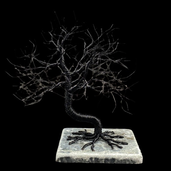 Black Tree Sculpture Black Trail Tree Prayer Tree Tree - Etsy