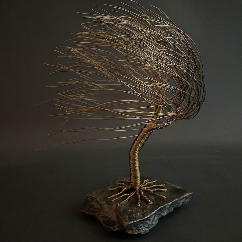 Bronze Willow Tree Sculpture Anniversary Gift Idea Wire - Etsy