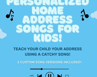 Personalized Address Song for Kids – Learn an Important Address Through ...