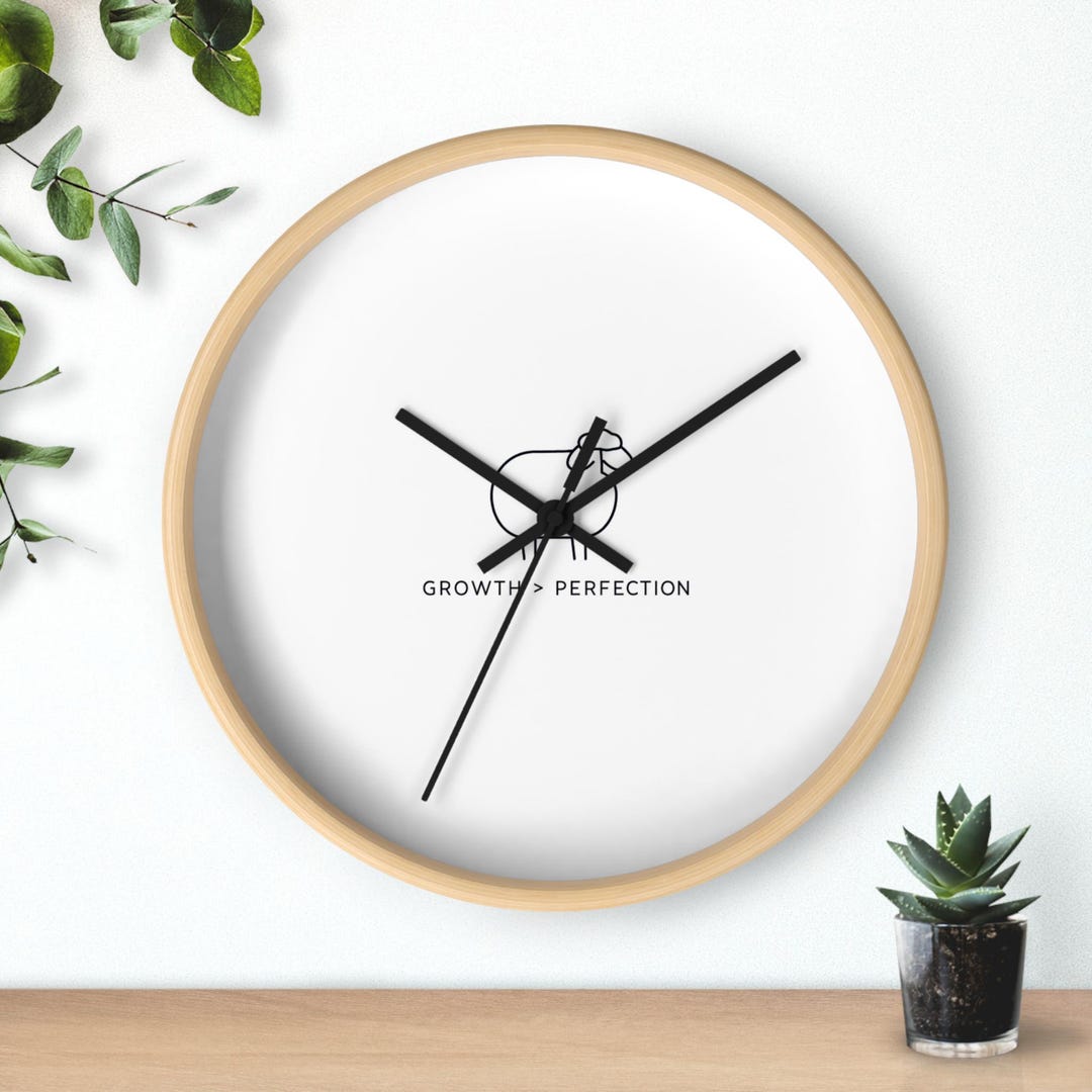 Minimal Wall Clock | Modern Neutral Home Decor, Silent Quartz Clock - Etsy