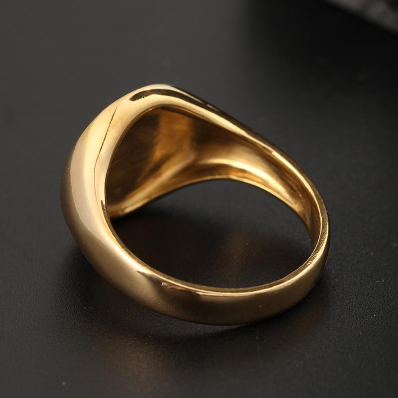 Custom 14K Gold Pentagram Signet Ring, Pythagorean Seal of Solomon ...