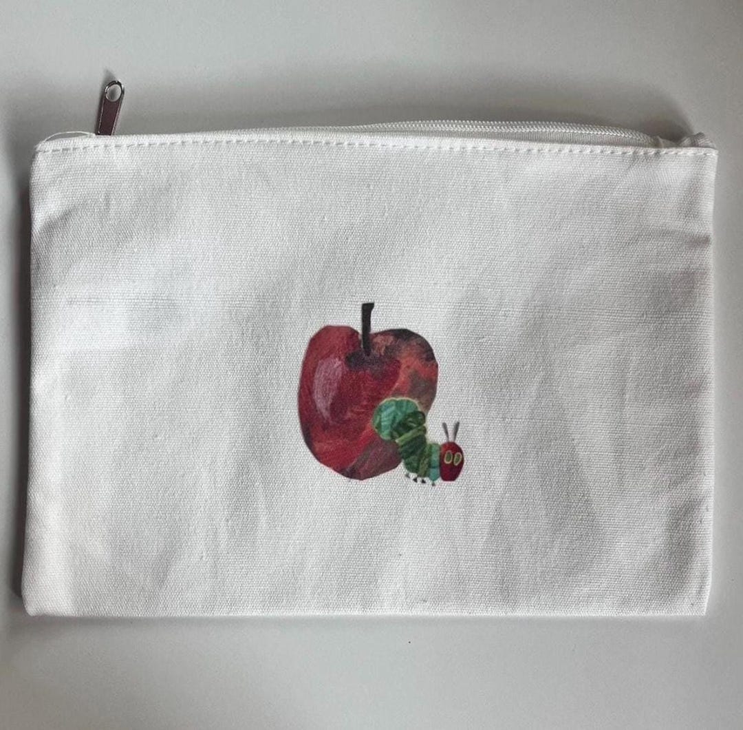 Cute Very Hungry Caterpillar Pouch so Cute for Organizing Stationary ...