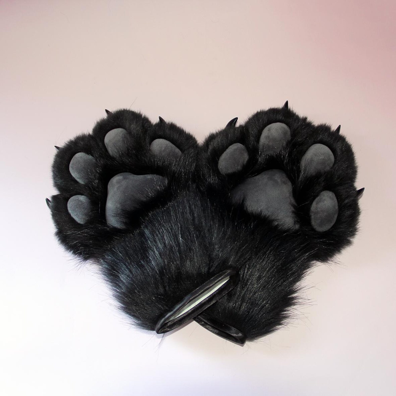 All Black Fursuit Paws: Furry Handpaws, Custom Cat Paws, Canine Paws ...