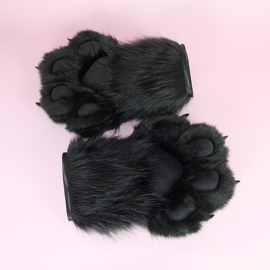 All Black Cat Paw | Custom Color Available | Black Paws, Dog Handpaw ...