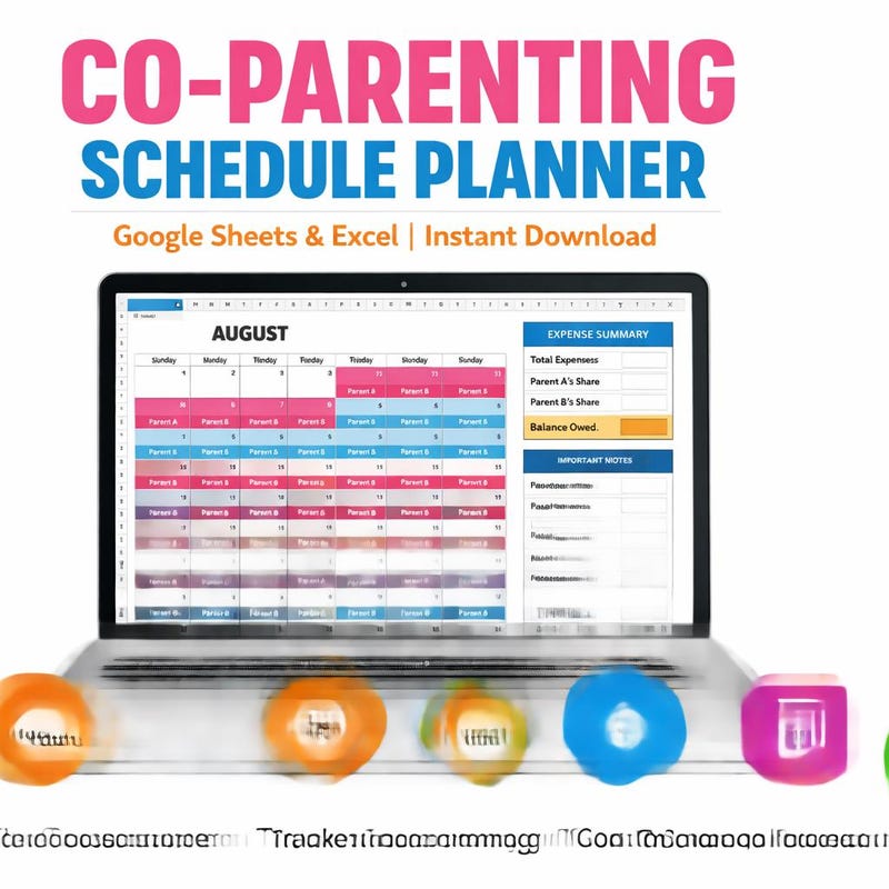 Coparenting Excel Tracker - Etsy