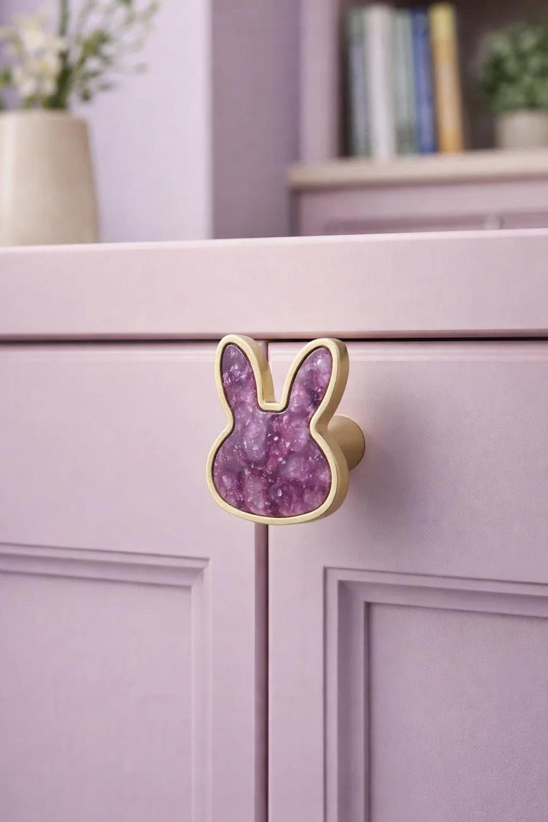Rabbit Drawer Knob | Bunny Cabinet Pull | Cute Single Hole Wardrobe ...