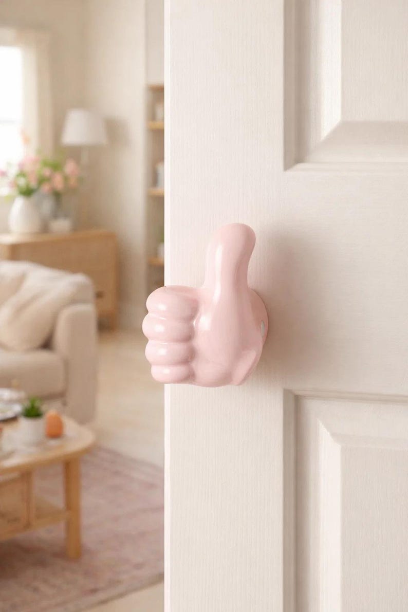 Thumbs up Ceramic Knob | Kids Room, Dopamine Decor - Etsy