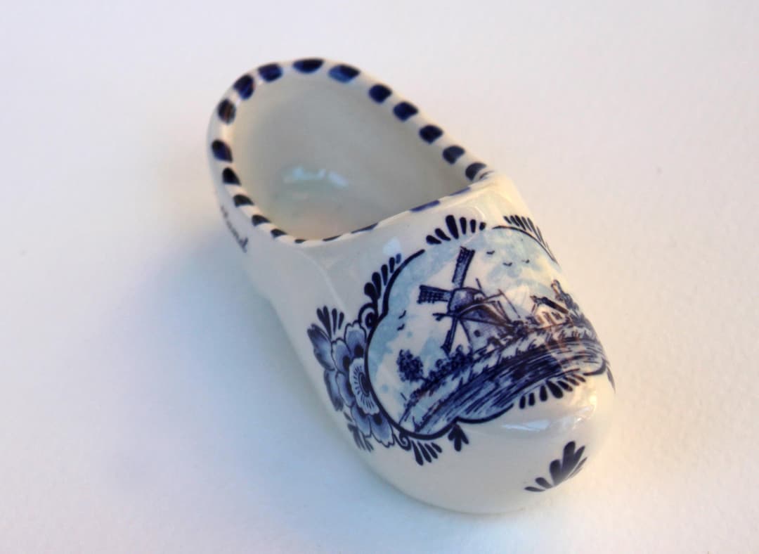 Vintage Delft Blue Ceramic Clog – Hand-painted Holland Shoe Dish - Etsy