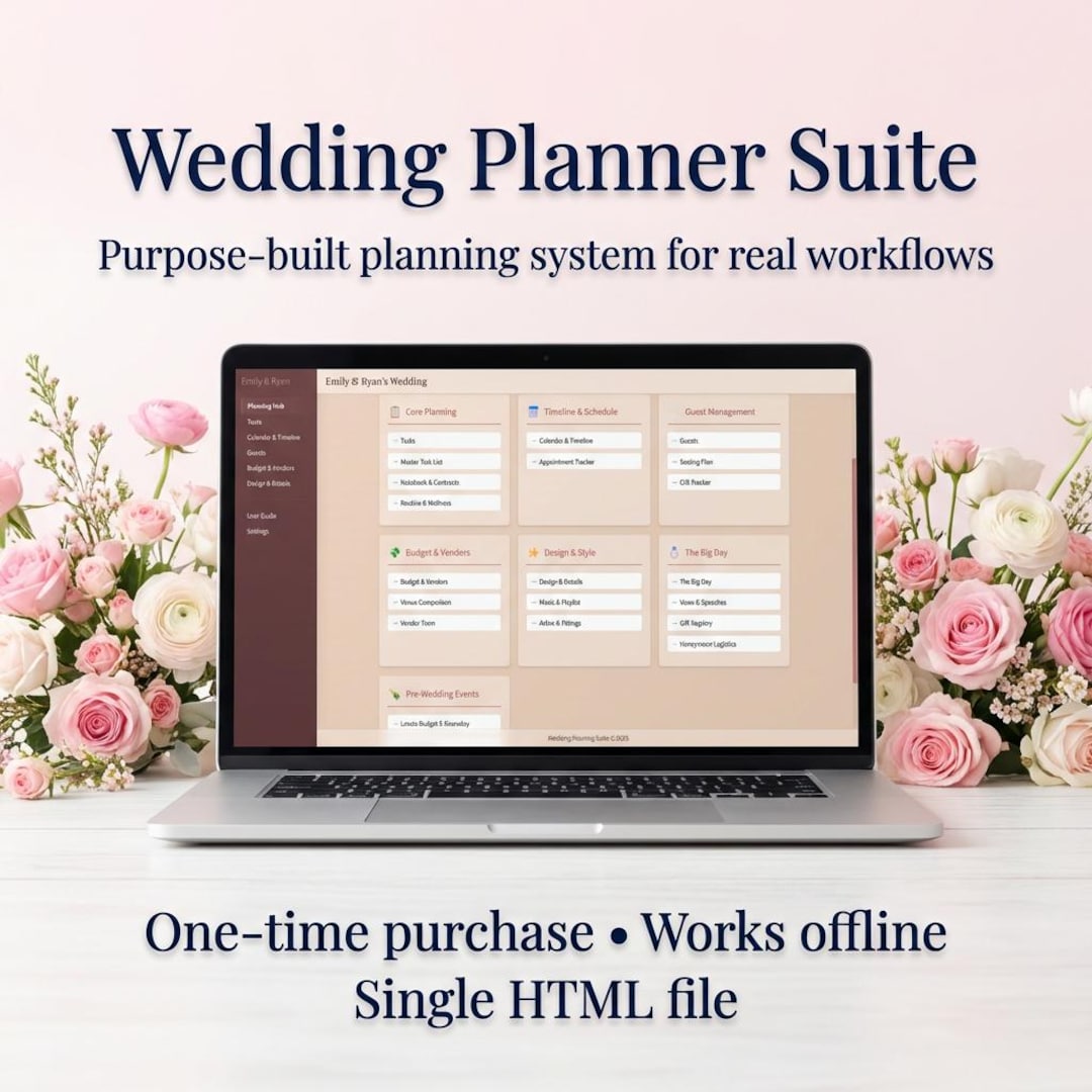 Offline Wedding Planner System 2026 | All-in-one Digital Suite for ...