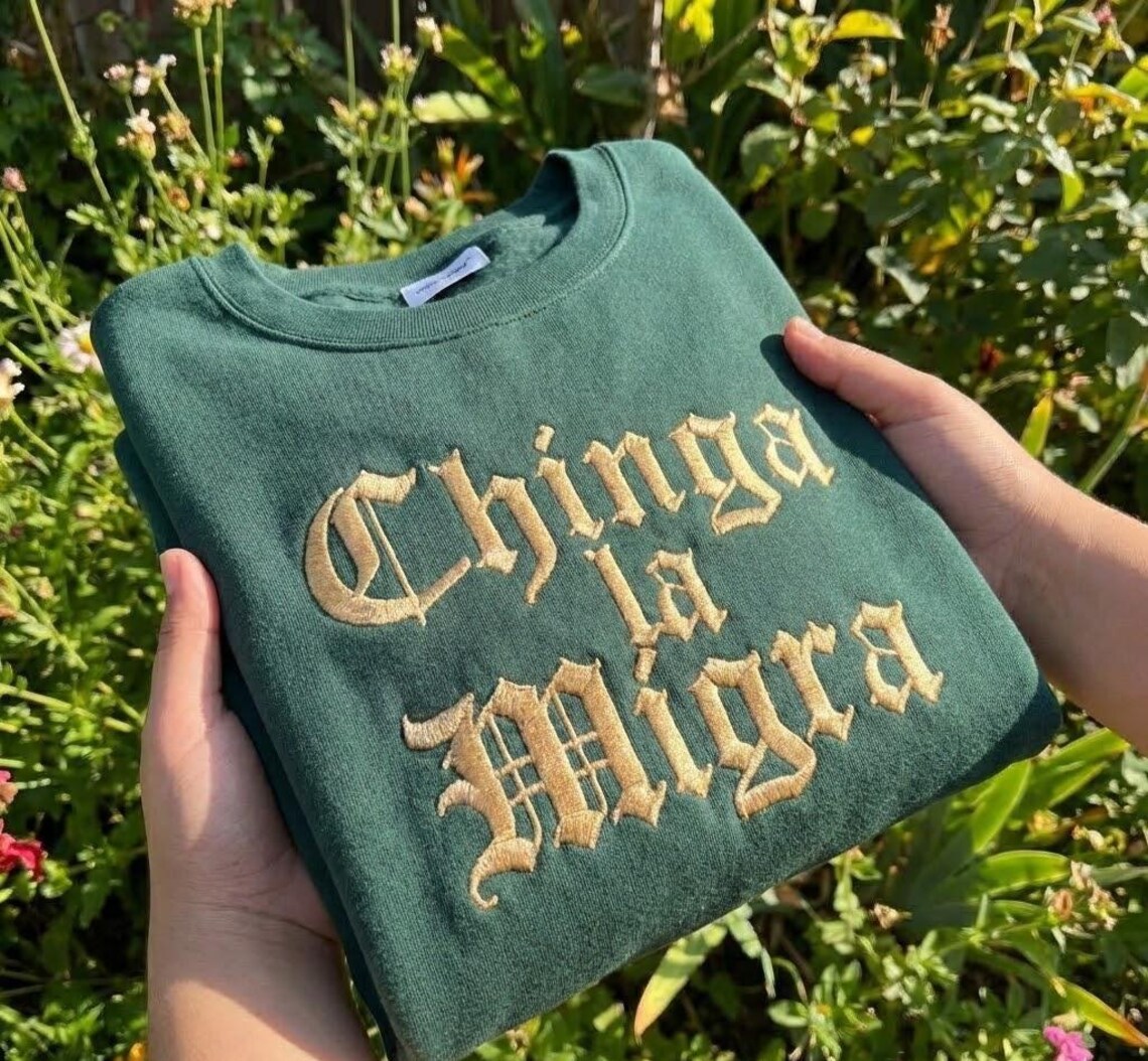 Chinga La Migra Embroidery Design, Social Justice Digital File, Anti ...