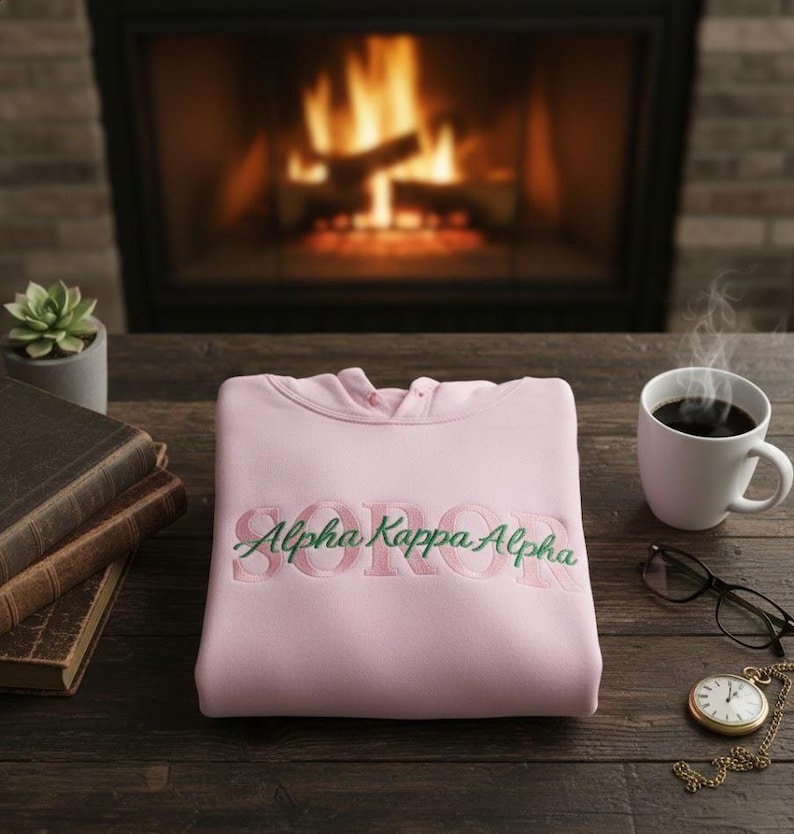 Alpha Kappa Alpha Embroidery Design, AKA 1908 Digital File, Pink and ...