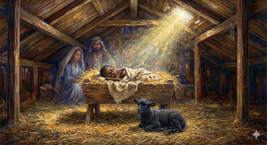 Nativity Scene in Water Color Impressionism - Etsy