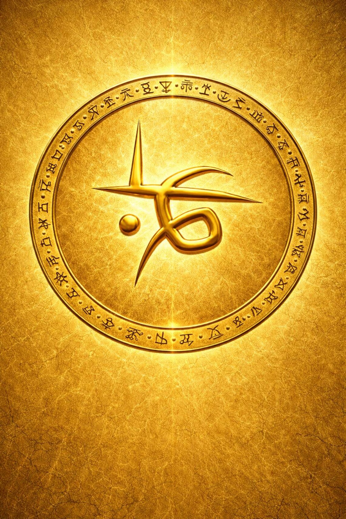 Good Luck Sigil Mobile Wallpaper: 9 Mystic Green & Gold Magical Symbols ...