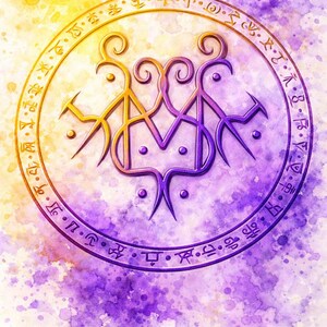 Mystical Sigil Art Bundle – 10 Abstract Gothic & Watercolor Sigils for ...