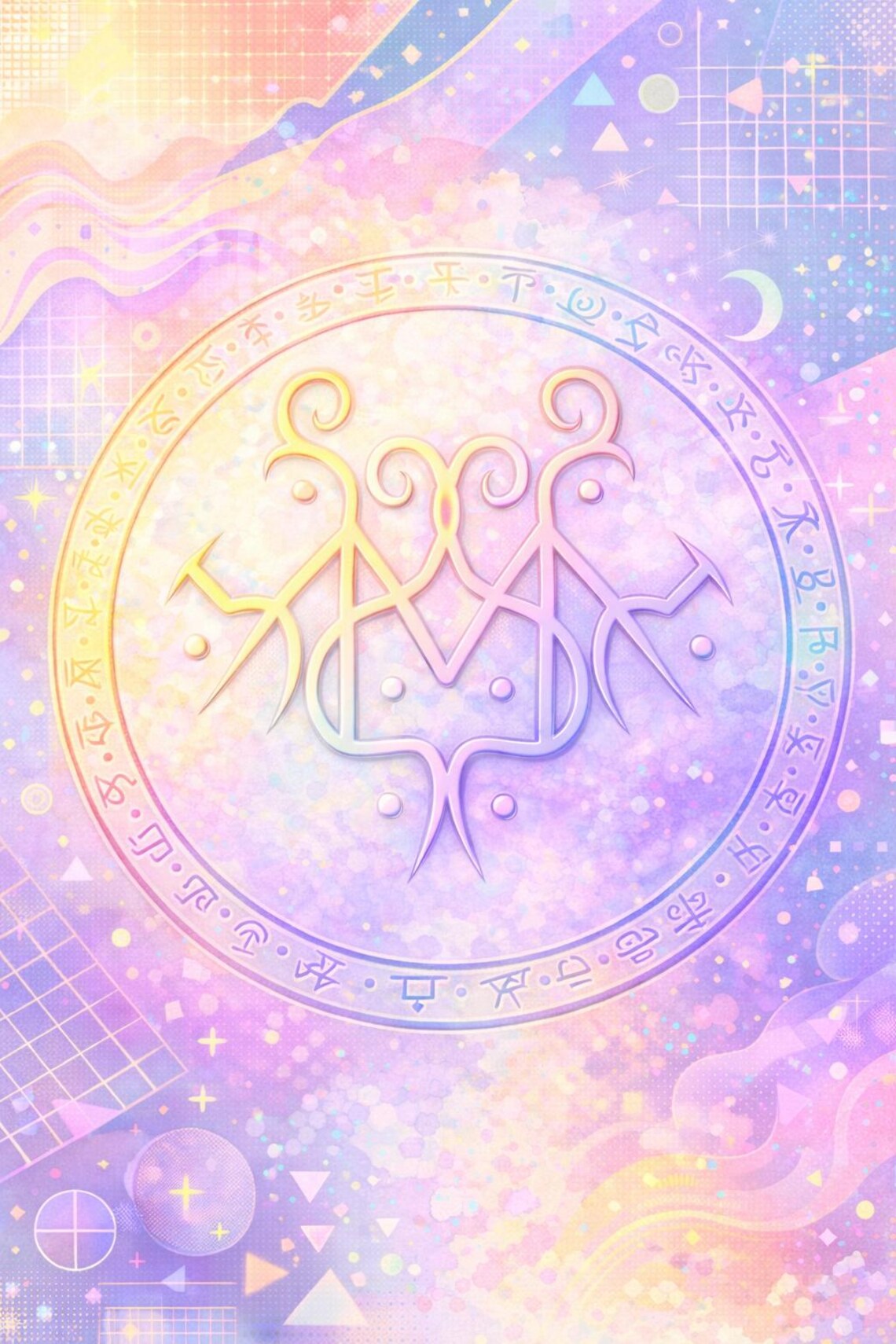Mystical Sigil Art Bundle – 10 Abstract Gothic & Watercolor Sigils for ...