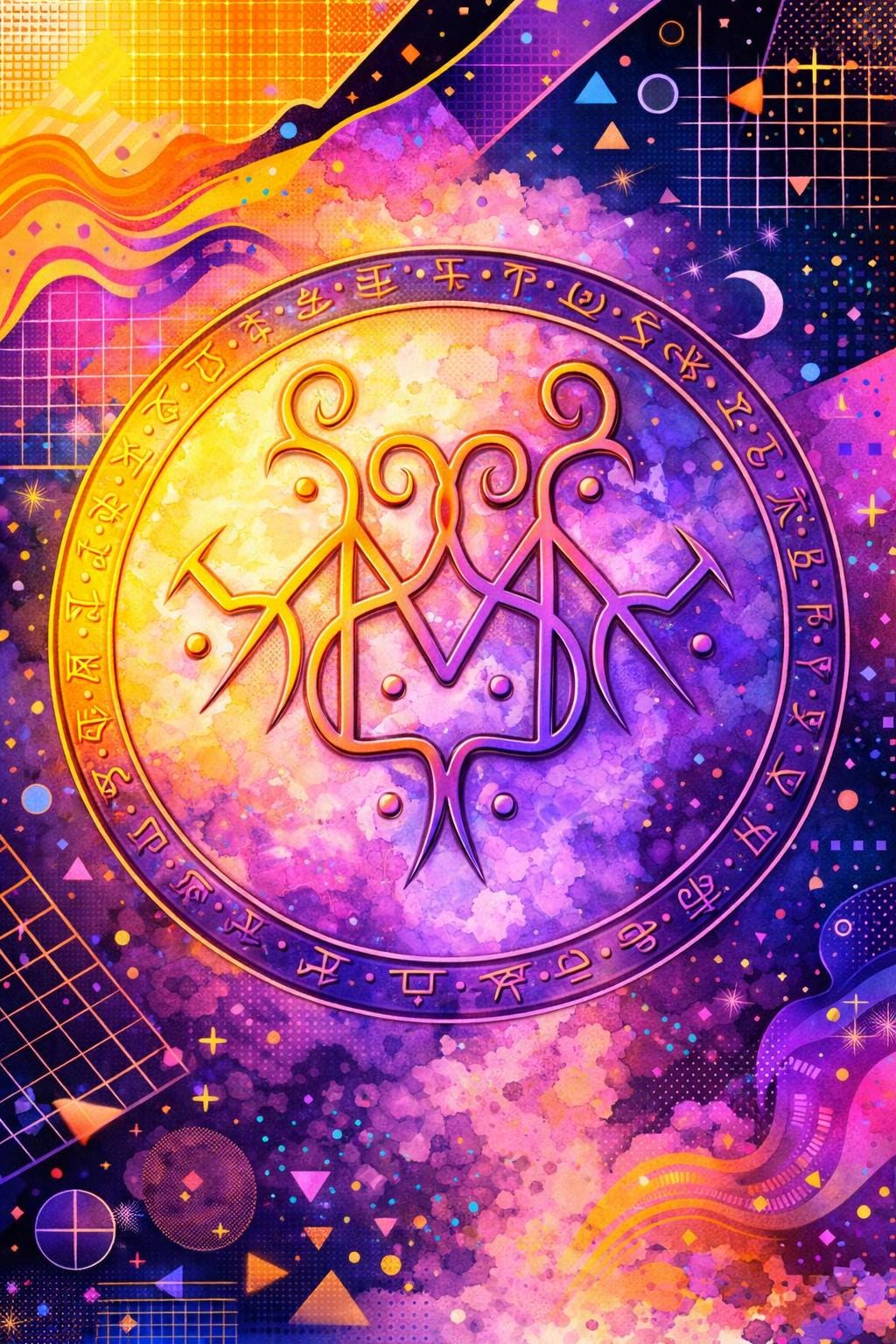 Mystical Sigil Art Bundle – 10 Abstract Gothic & Watercolor Sigils for ...