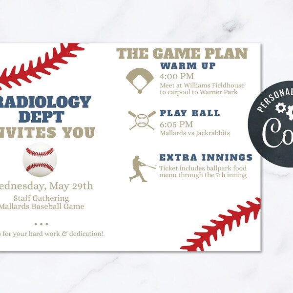 Baseball Invitation - Etsy