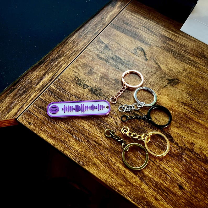 Custom Spotify Scannable Keychain: Personalized Song and Playlist Gift ...