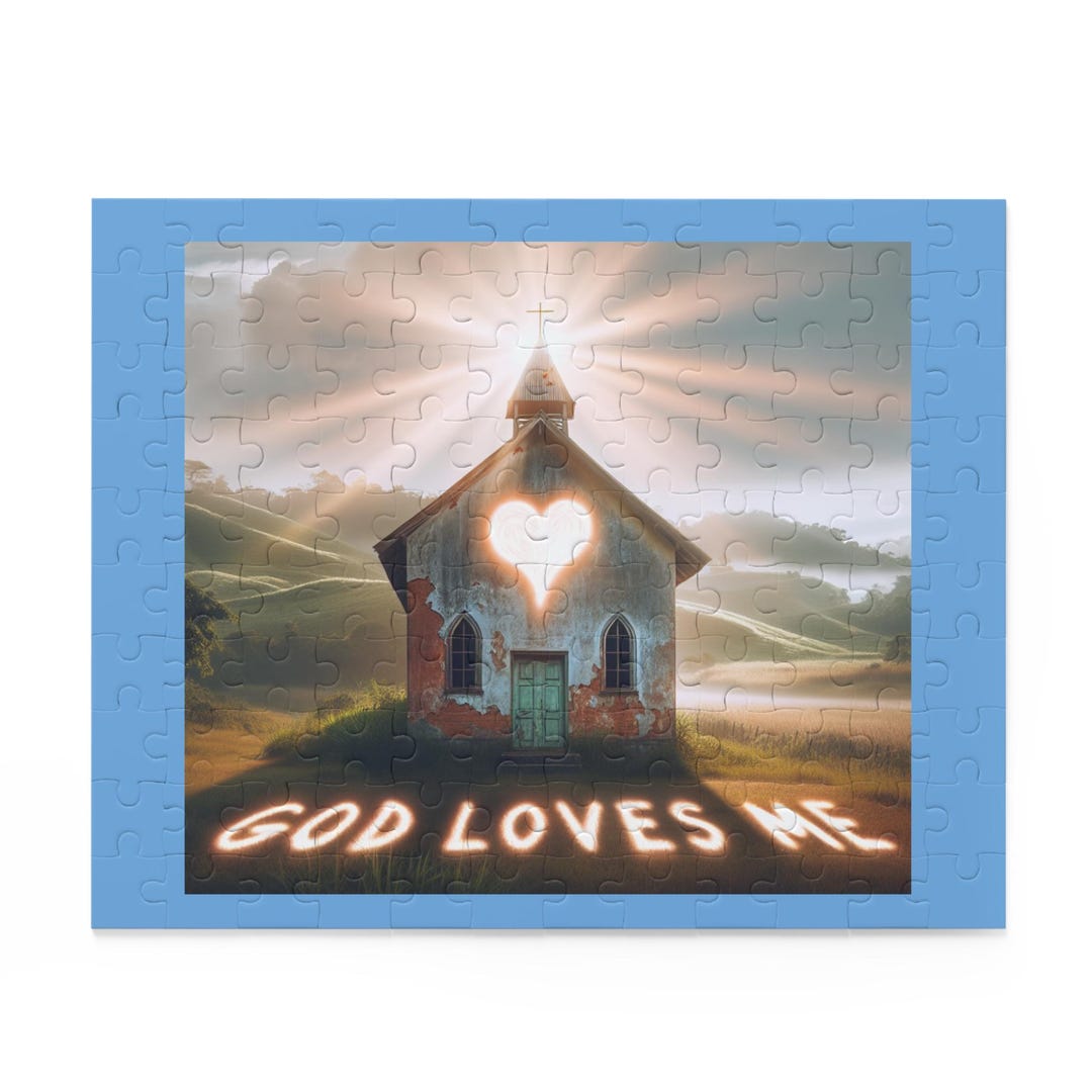 Faith-inspired Puzzle With Heart Design, Prayer Puzzle, Church Art ...