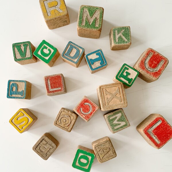 Antique Toy Blocks - Etsy