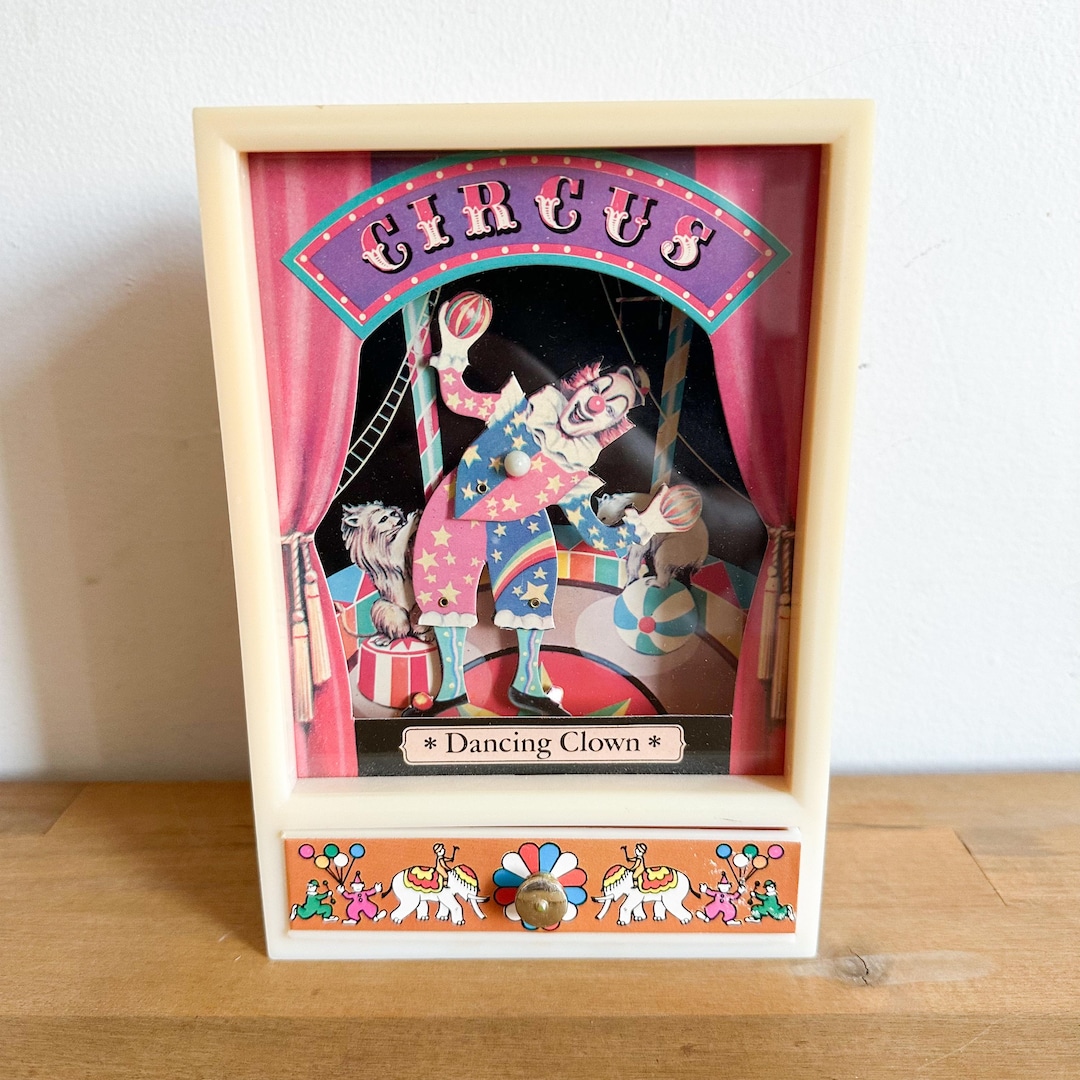 Vintage 1981 Yap's Circus Dancing Clown Musical Jewelry Box - Etsy
