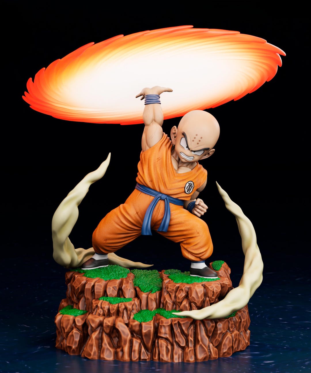Dragon Ball – Krillin | Valor Burst STL Statue | 3D Print Model ...