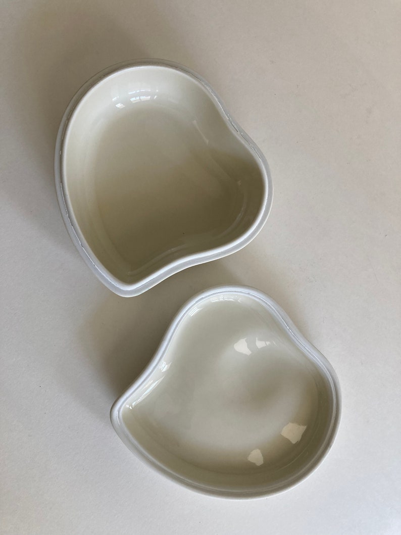 Elsa Peretti for Halston Ceramic Heart Shaped Box Trinket Box Ring Dish ...