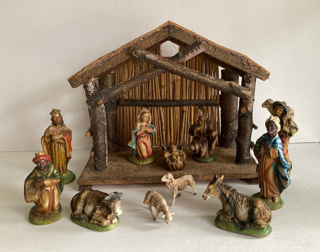 Vintage Italian Nativity Set - Etsy