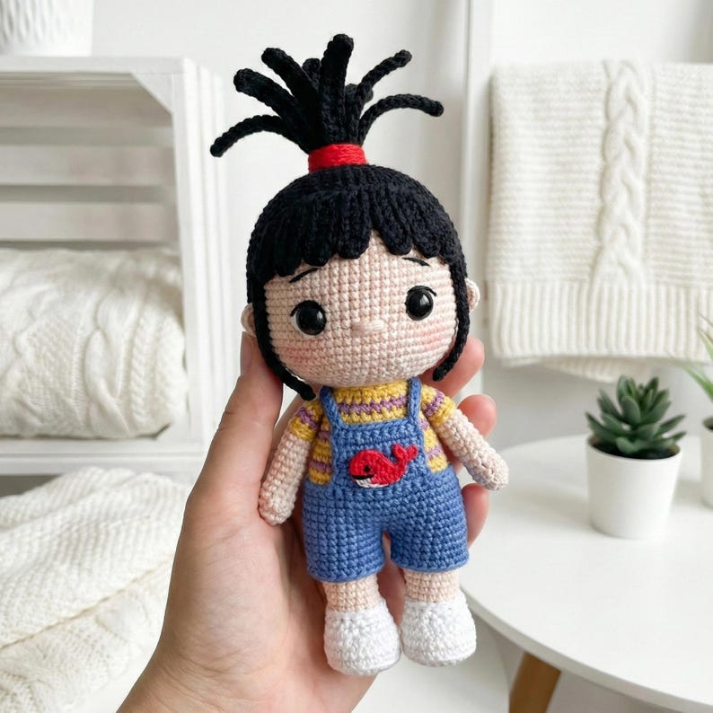 Agnes Inspired Amigurumi Crochet Pattern PDF, Cute Girl Doll With ...