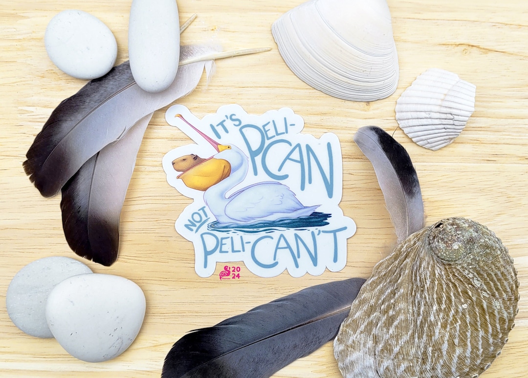 It's Peli-can Not Peli-can't Vinyl Sticker - Etsy