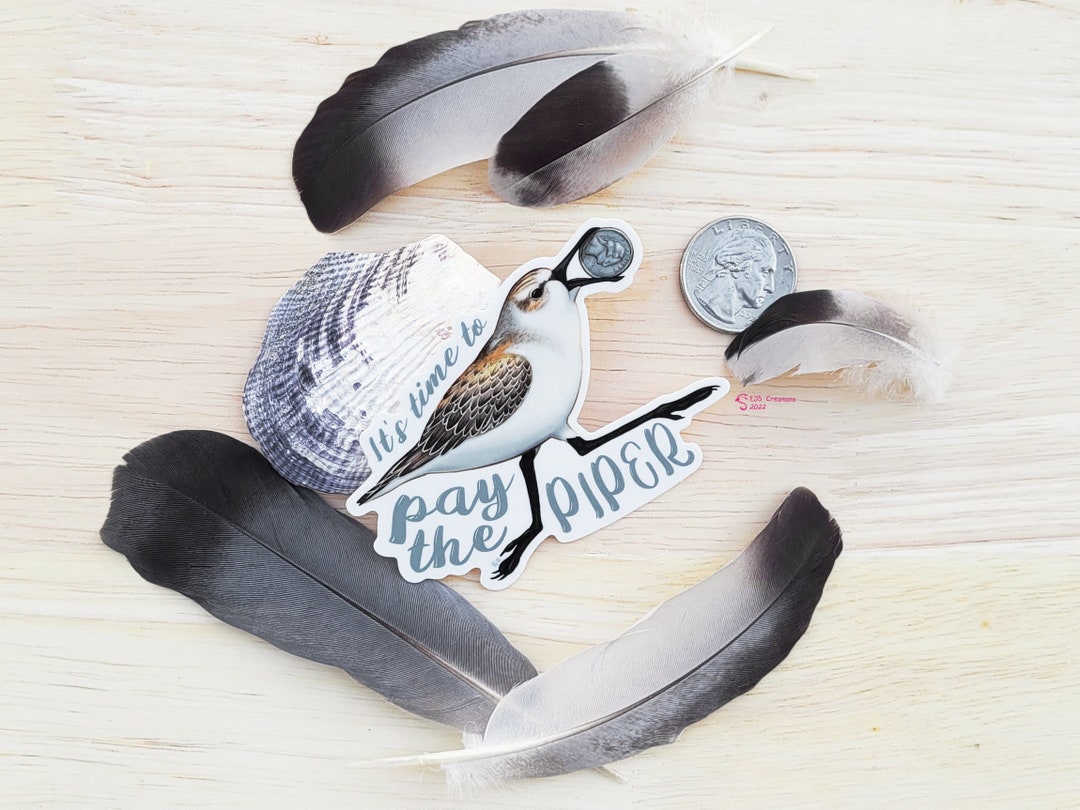 It's Time to Pay the Piper Vinyl Sticker - Etsy