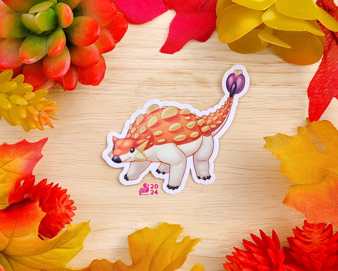 Ankylosaurus Vinyl Sticker - Etsy