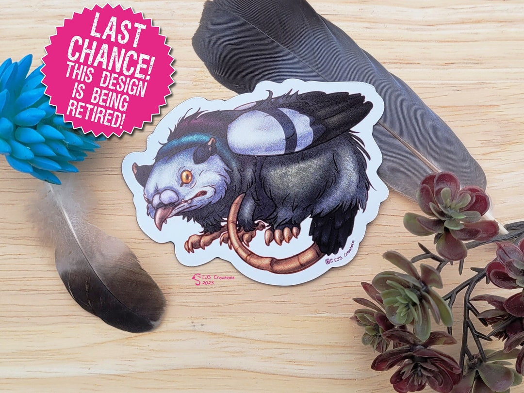 Possum Pigeon Trash Gryphon 3-inch Magnet - Etsy