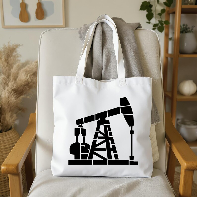 Oil Derrick SVG Clipart Bundle, 22 Vector Illustrations, Industrial ...